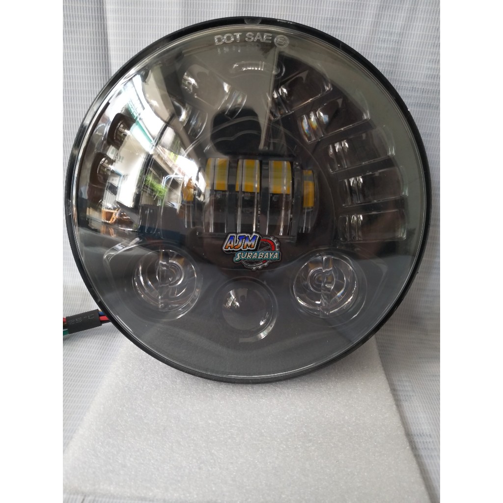 Jual Daymaker Headlamp 19 Led 7 Inch Import 90 Watt Original Sports Day ...