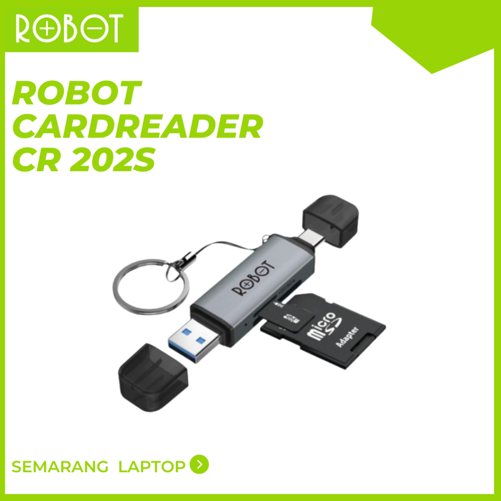 Jual CARD READER ROBOT CR 202s OTG TYPE C DAN USB | Shopee Indonesia