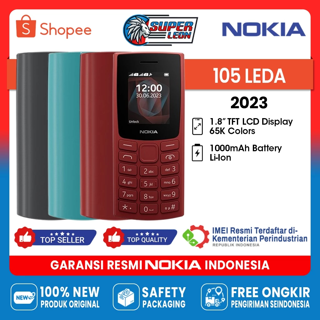 Jual Nokia 105 Leda - Garansi Resmi 1 Tahun | Shopee Indonesia