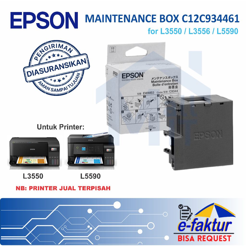 Jual MALLIT EPSON Maintenance Box EPSON C9344 C12C934461 EPSON L3550 ...