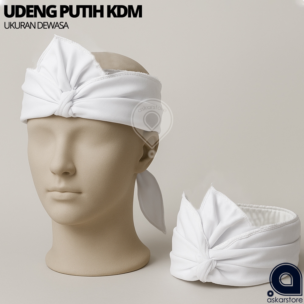 Jual UDENG PUTIH KDM DEWASA GAYA DEDI MULYADI | Ikat Kepala Sunda Adat ...