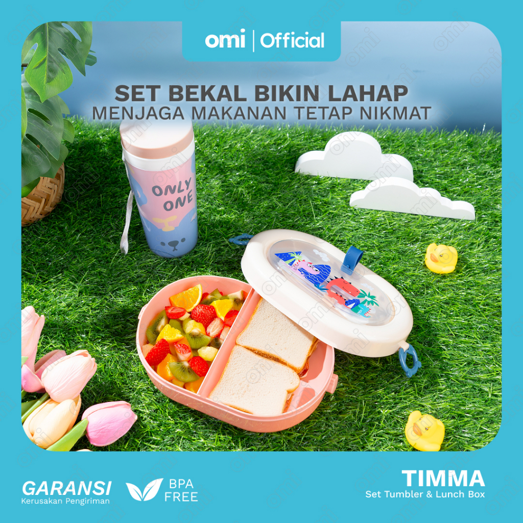 Jual Omi - Timma Set Lunch Box & Botol Minum Anak 300ml / Kotak Bekal ...
