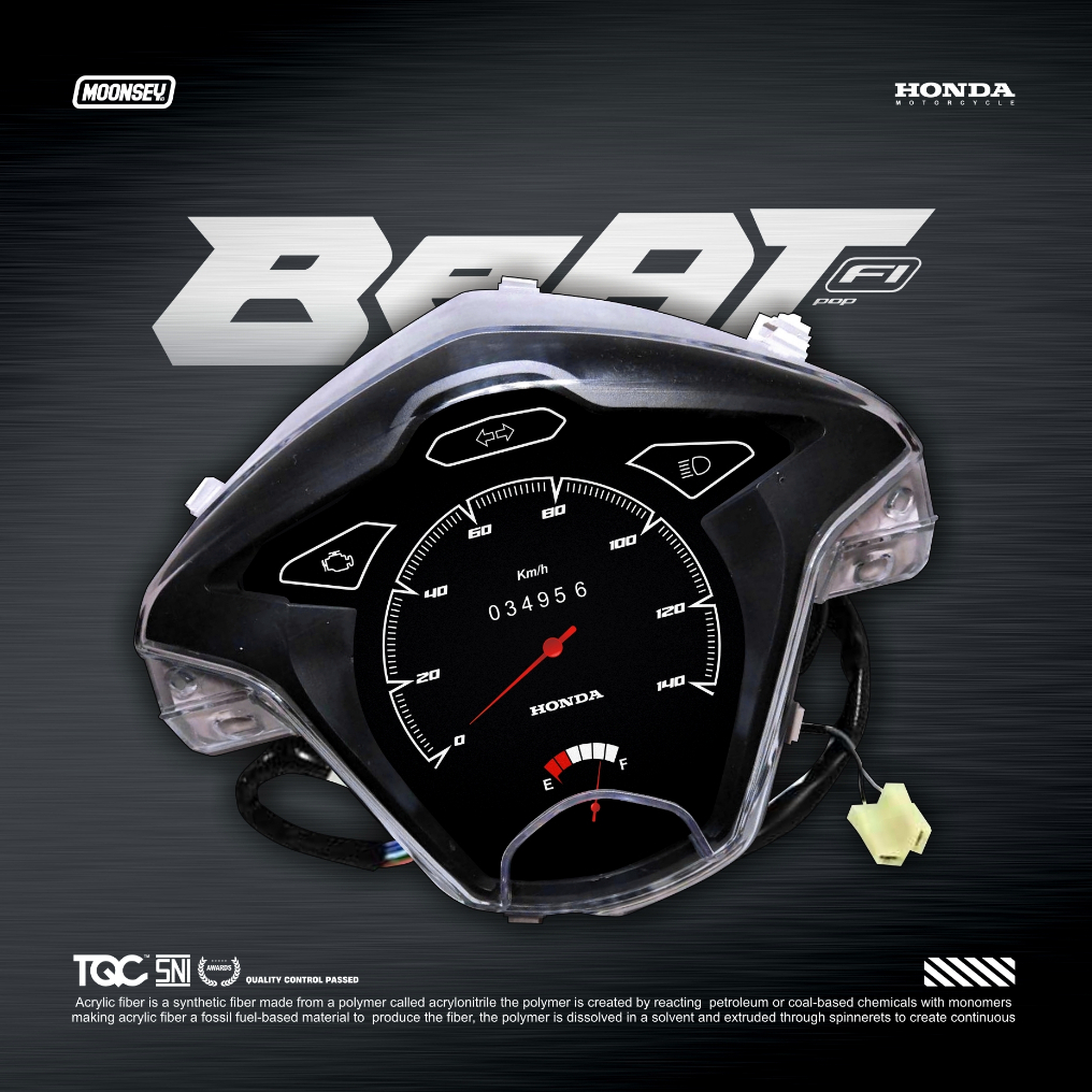 Jual Papan Panel Speedometer Honda Beat FI LAMA / Beat POOP ( PREMIUM ...