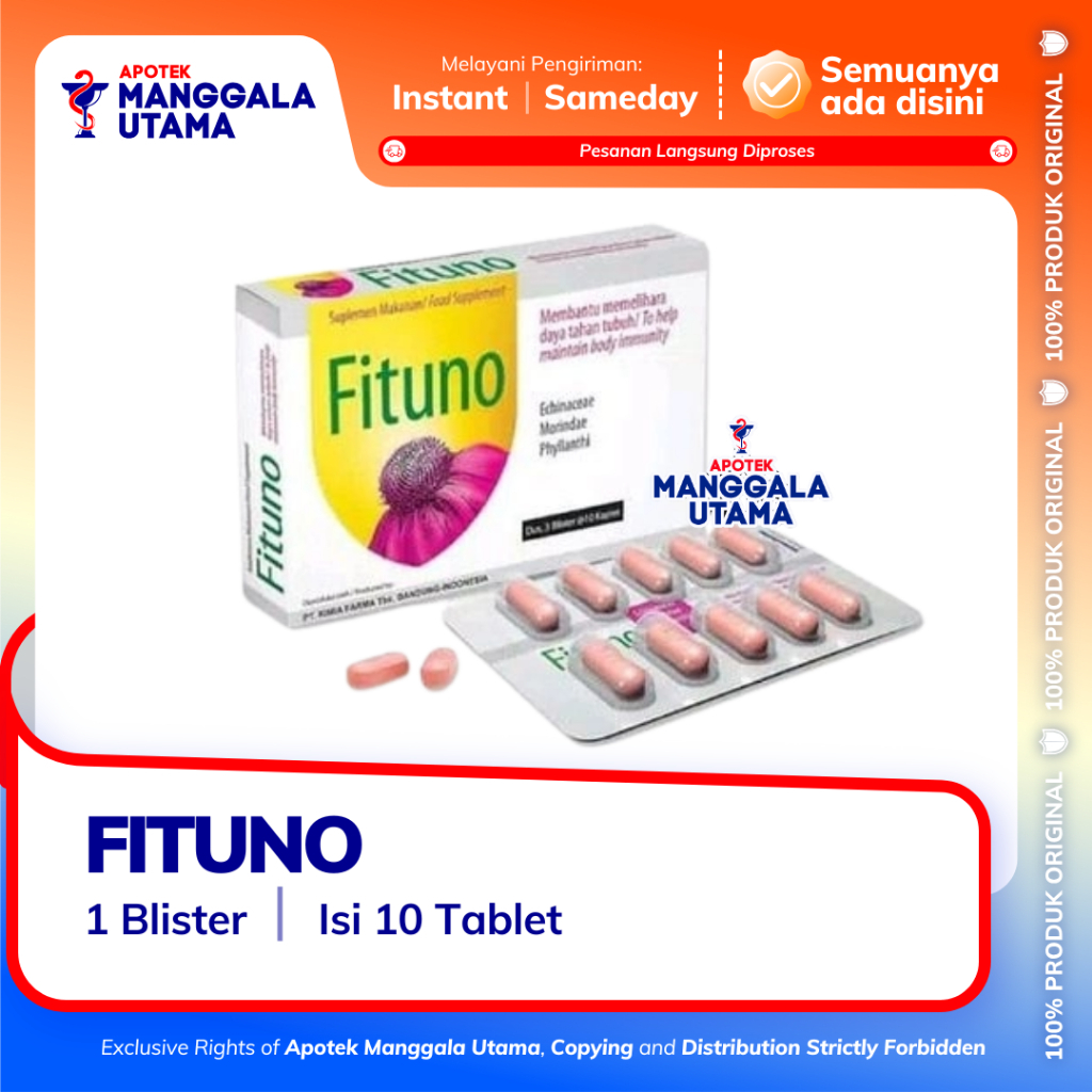Jual FITUNO KAPLET PER STRIP ISI 10 KAPLET | Shopee Indonesia