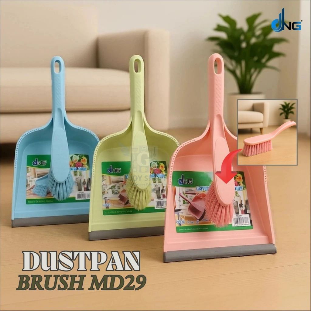 Jual DNG Sapu Pengki Set MD29 – Rubber Anti Selip | Sikat Kasar Kuat | Shopee Indonesia