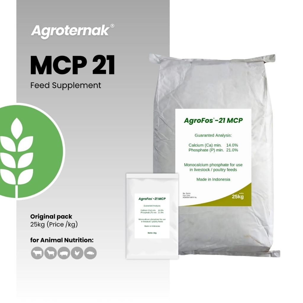 Jual MCP Agrofos 1kg Monocalcium Phosphate membantu pakan ternak ...