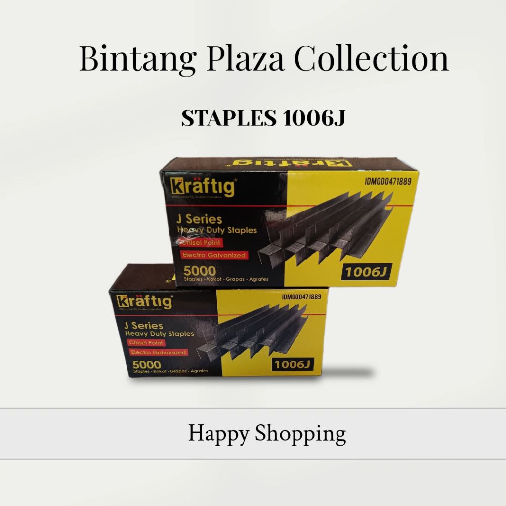 Jual isi Staples tembak KRAFTIG tipe 1006J | Shopee Indonesia