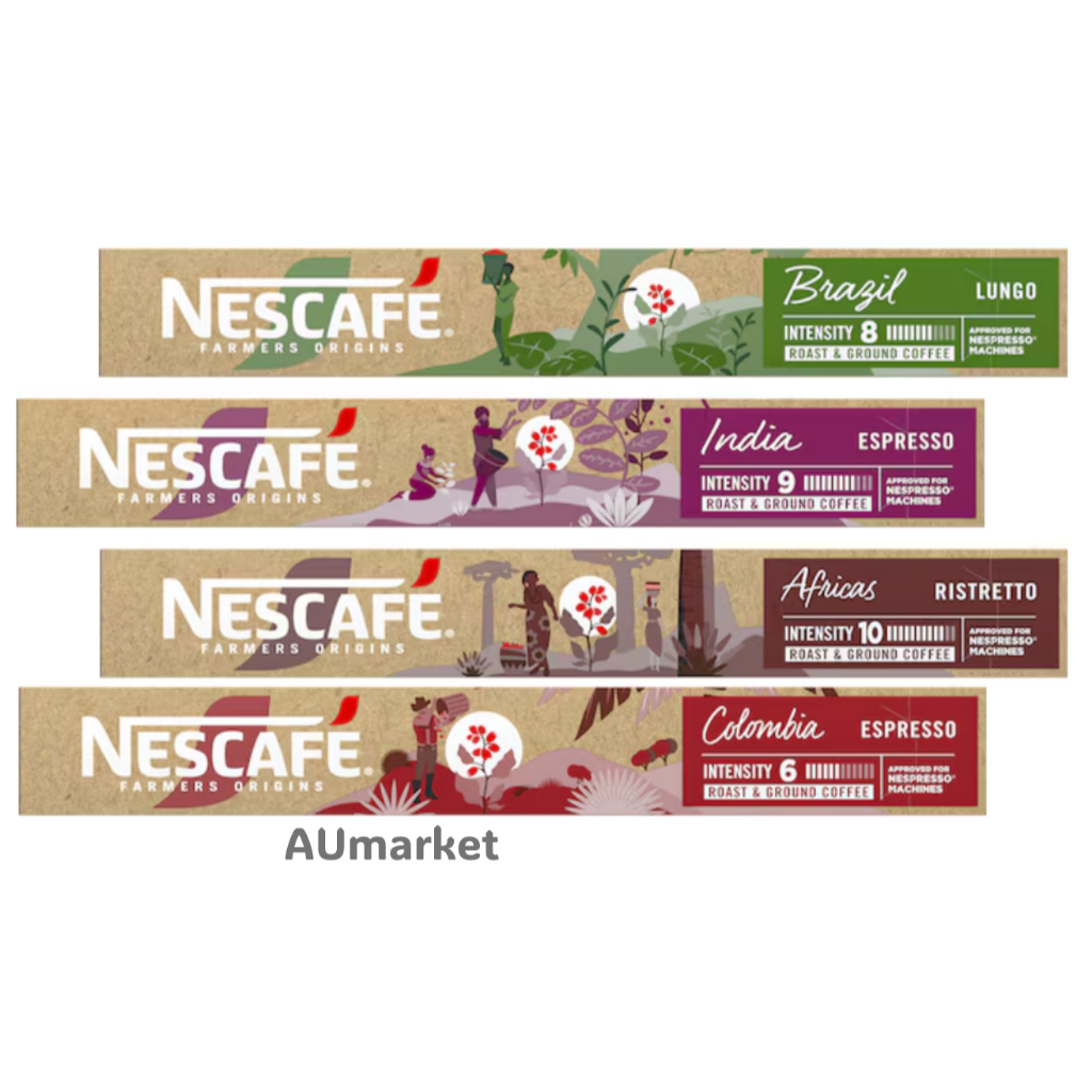 Jual Nescafe Farmers Origin Pods Coffee Capsule 10 pack Nespresso ...