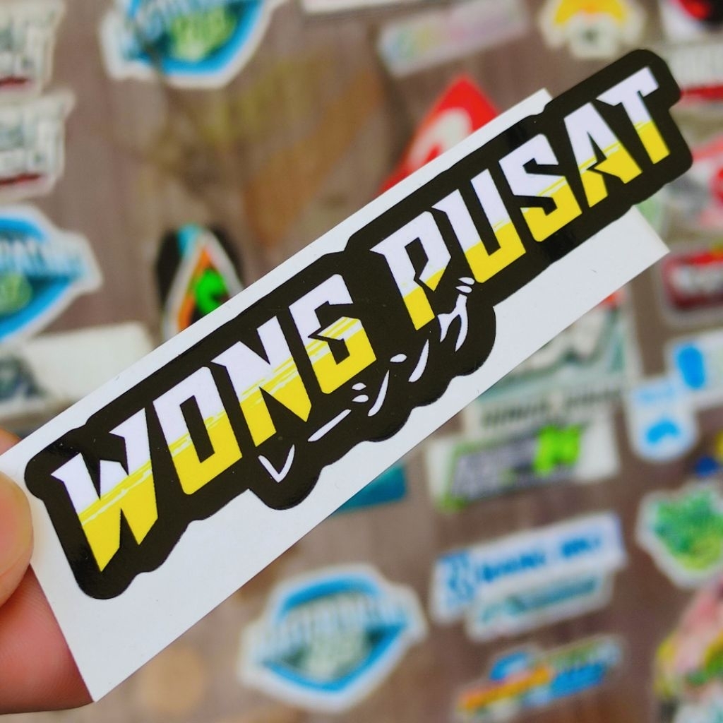 Jual stiker wong pusat glossy | Shopee Indonesia