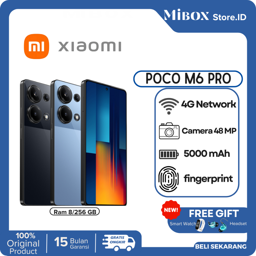 Jual Poco M6 pro 8/256 Helio G99 Ultra Garansi Resmi Xiaomi 5000 mAh | Shopee Indonesia