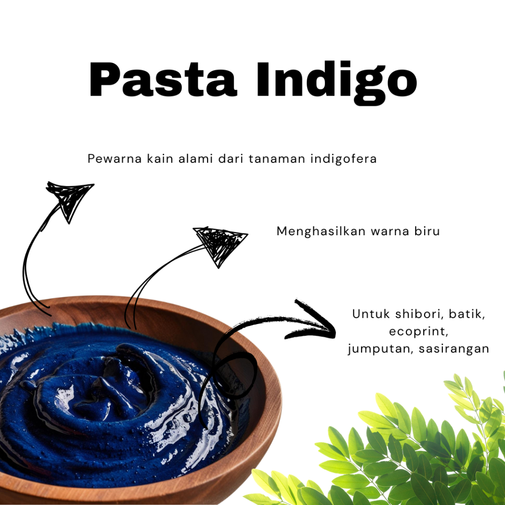 Jual INDIGOFERA PASTA PEWARNA ALAM WARNA BIRU | Shopee Indonesia