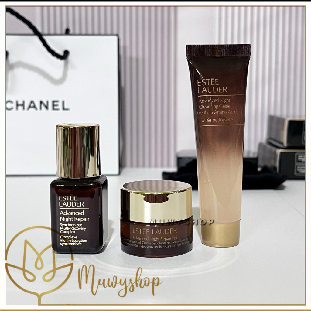 Jual Estee Lauder ANR Gift Set isi 3 (ANR serum 7ml, Eye gel 5ml ...