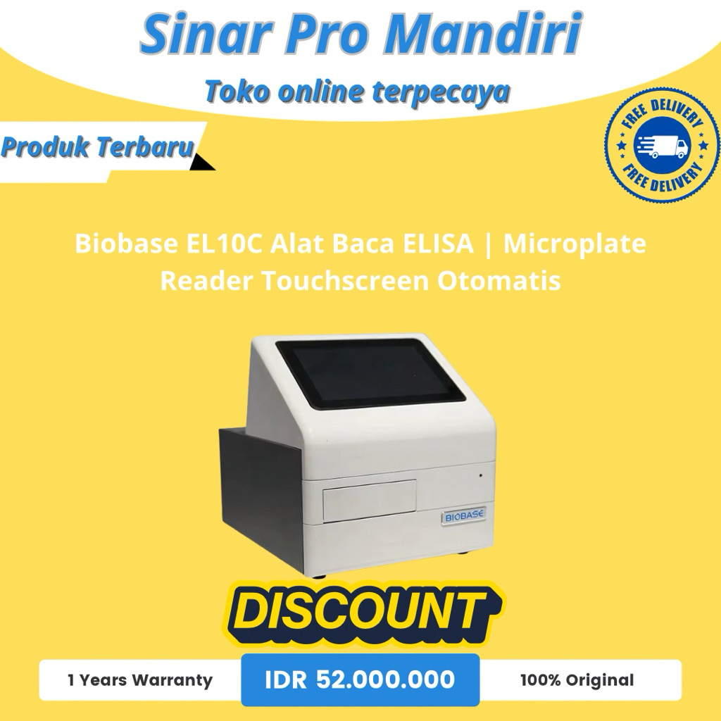 Jual Biobase EL10C Alat Baca ELISA | Microplate Reader Touchscreen Otomatis | Shopee Indonesia