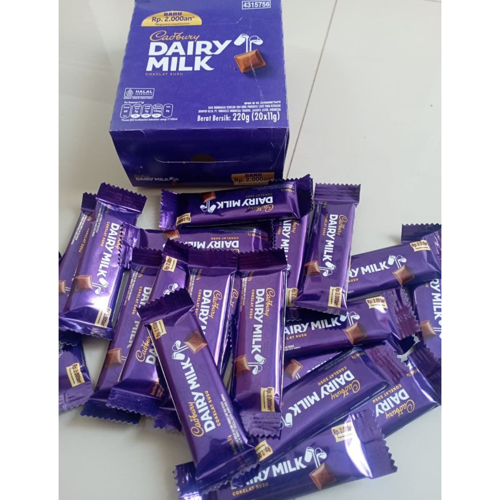 Jual Cadbury Coklat Chocolate Mini 20*11gr ( 1 box) | Shopee Indonesia