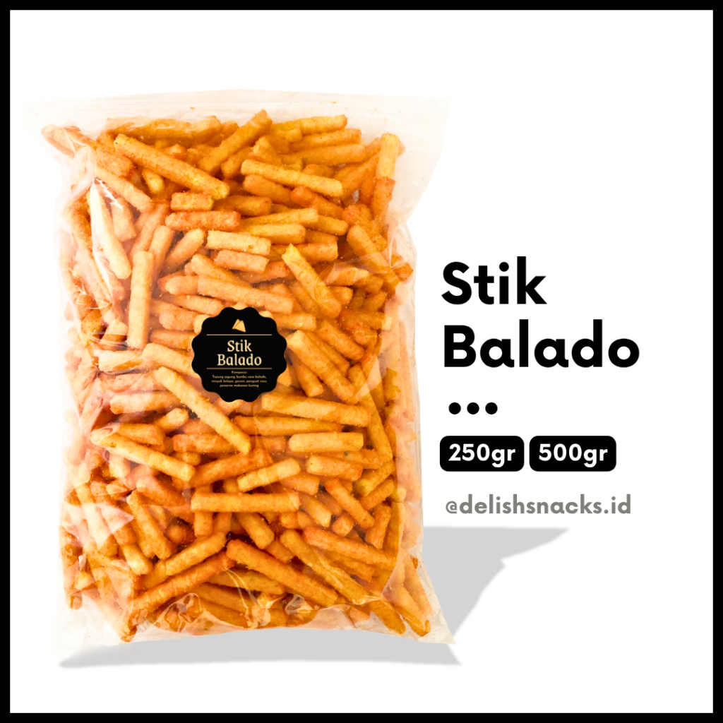 Jual [DELISH SNACKS] Stik Balado (Grosir) 250gr 500gr / Snack Cemilan ...