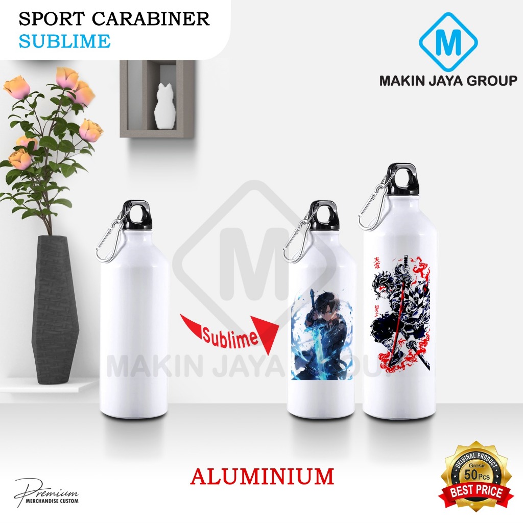 Jual Botol Sport Aluminium 500ml & 750ml - SUBLIM Polos (Cocok untuk ...
