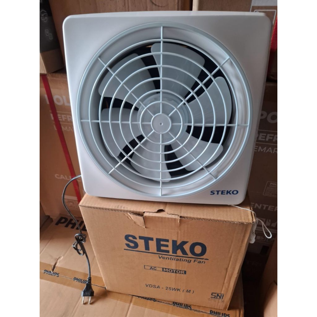 Jual Exhaust fan steko Ventilating fan 10inch VDSA 25wk(m) | Shopee ...