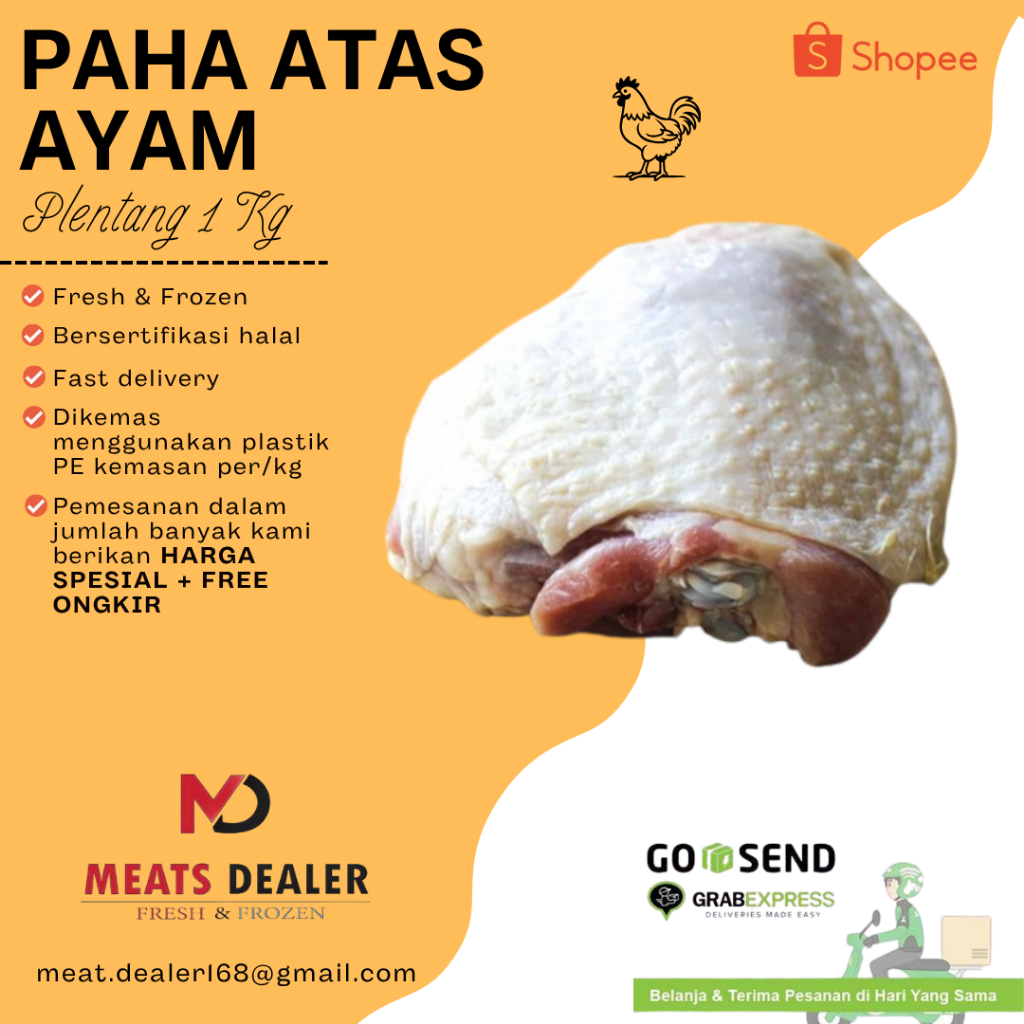 Jual Paha Atas Ayam / Plentang / Chicken Thigh ( 1 Kg ) | Shopee Indonesia