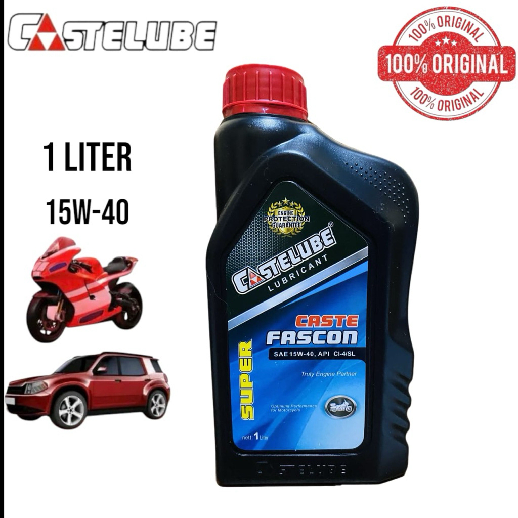 Jual Castelube Fascon SAE 15W-40 1Liter | Shopee Indonesia