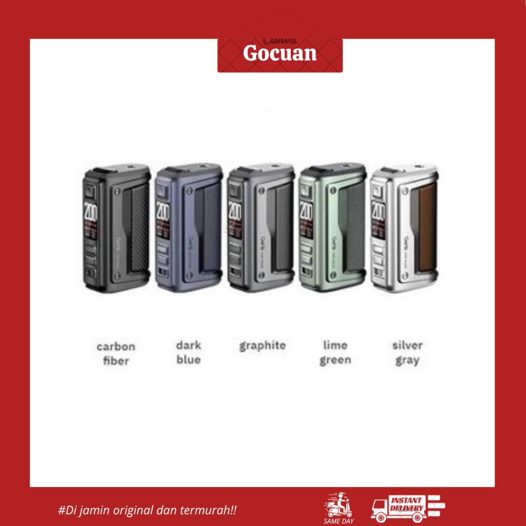 Jual MOD ONLY BOX DEVICE ARGUS GT 2 BOX MOD ONLY 200W 100% AUTHENTIC ...