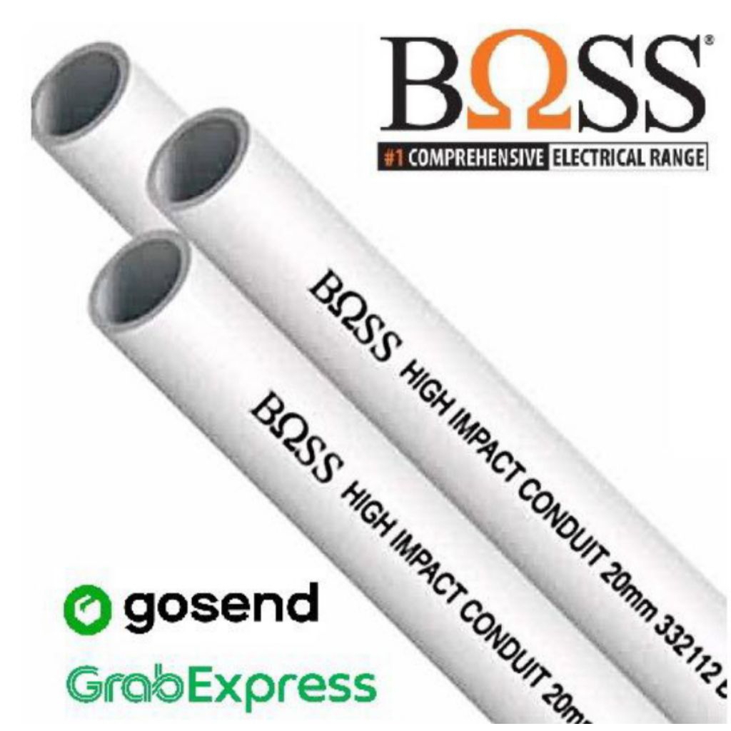 Jual Pipa conduit 20mm Merk Boss Panjang 3 meter KHUSUS INSTAN | Shopee ...