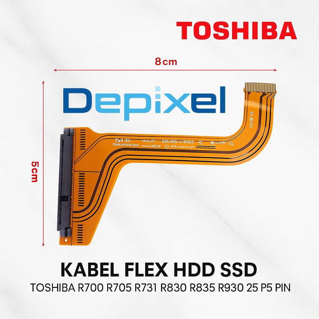 Jual Kabel Flex HDD SSD Toshiba R700 R705 R731 R830 R835 R930 25 Pin ...