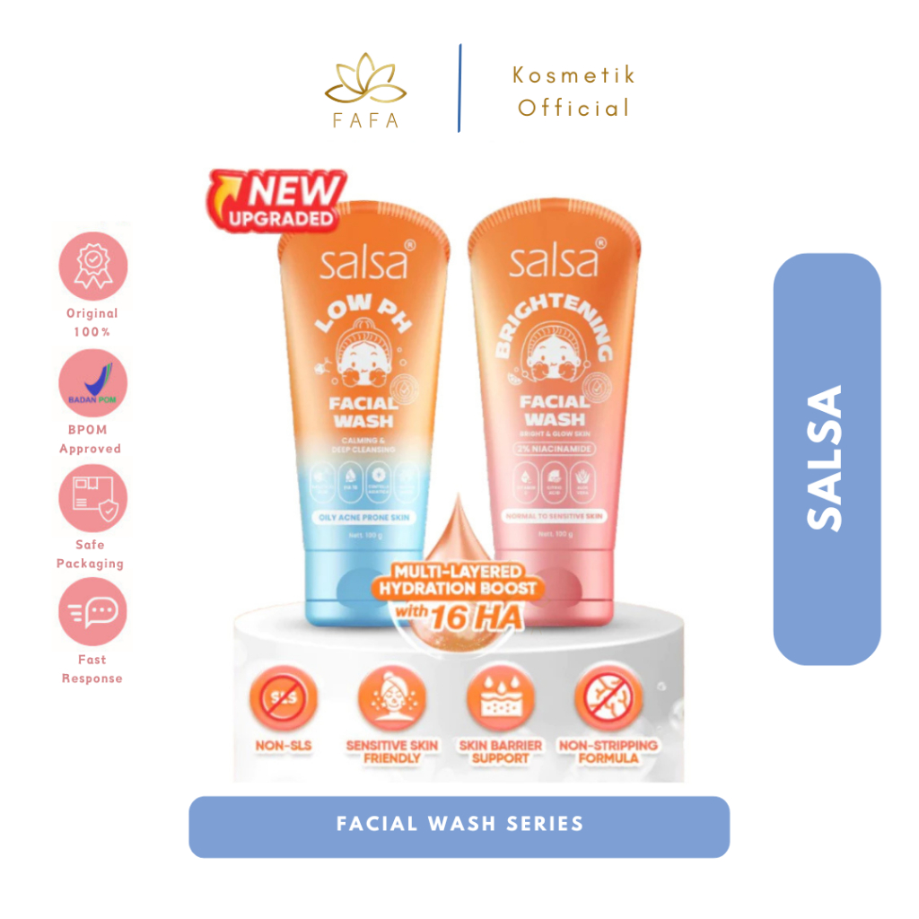Jual SALSA Facial Wash Series – Sabun Cuci Muka Mencerahkan Melembabkan ...