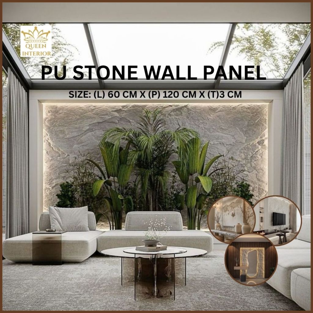 Jual PU STONE 60x120 | Batu Alam Tekstur Natural untuk Dekorasi Dinding Indoor & Outdoor ...