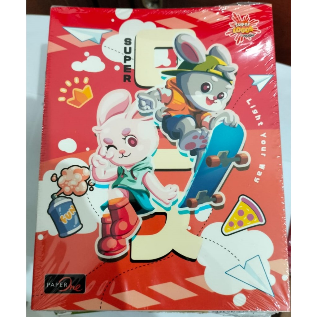 Jual [ PAK ] Buku Tulis SUPER LOGOS By Vision isi 38 Lembar Murah ...