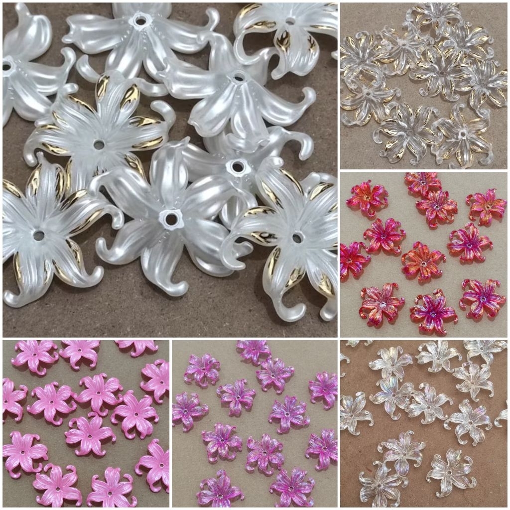 Jual 9pcs kelopak bunga kenanga list gold ab dan glossy | Shopee Indonesia