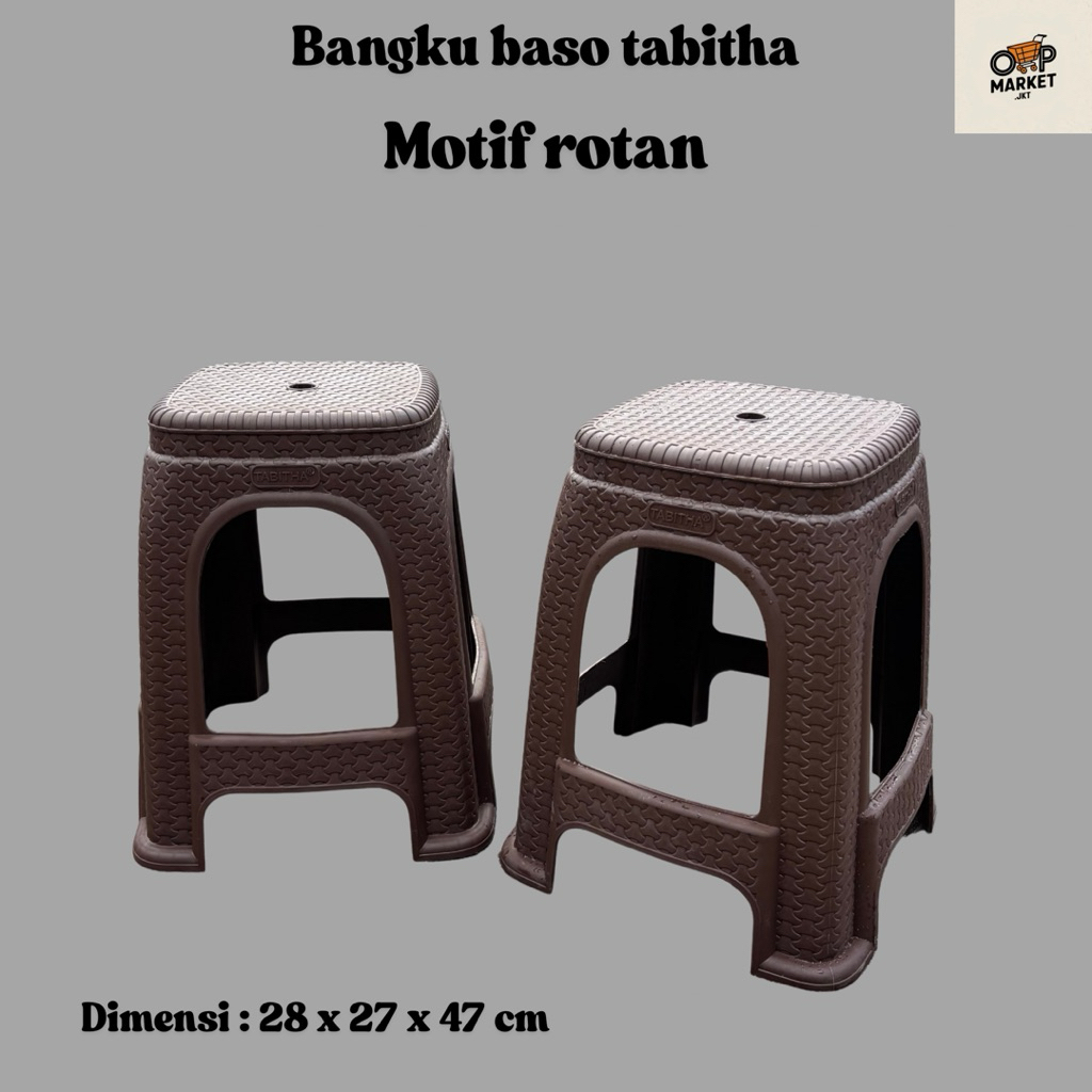 Jual TABITHA - KURSI PLASTIK ROTAN BASO TABITHA / KURSI BASO PLASTIK ...
