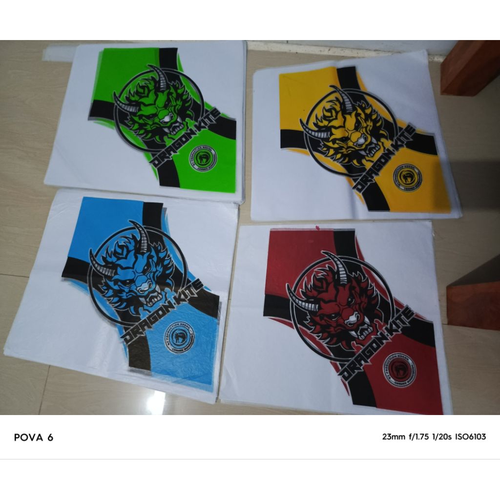 Jual (KERTAS SAJA) KERTAS SABLON LAYANGAN SHUKOI 2 WARNA BY DRAGON ...