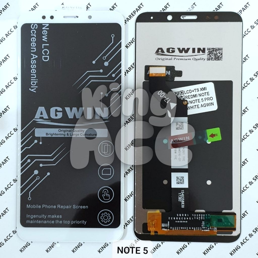Jual AGWIN LCD TOUCHSCREEN XIAOMI REDMI NOTE 5 / NOTE 5 PRO AGWIN ...