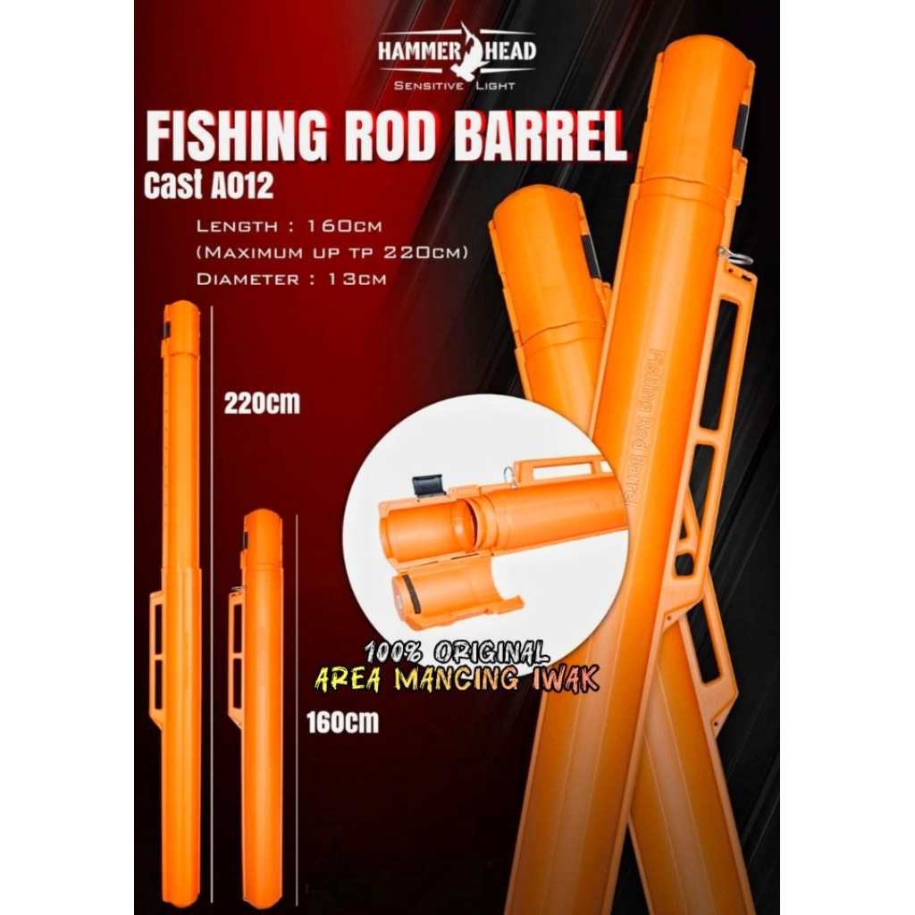Jual TABUNG JORAN HAMMERHEAD FISHING ROD BARREL - HARD CASE UNTUK JORAN ...