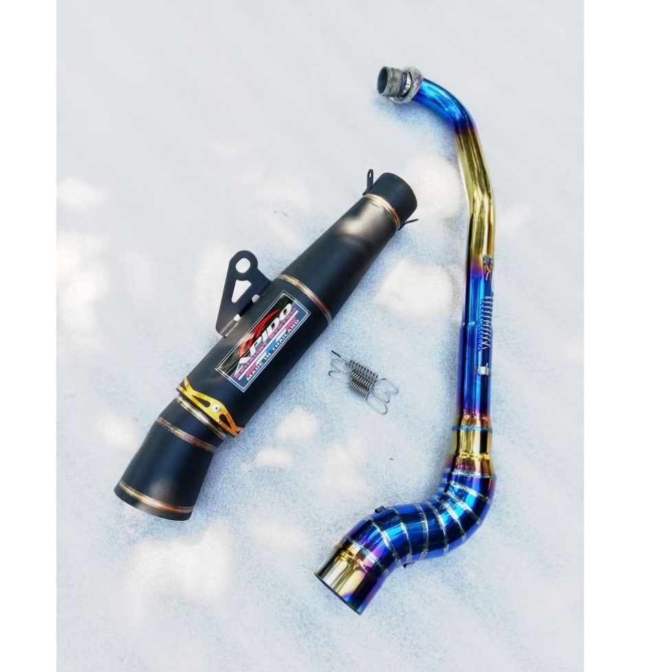 Jual Apindo Pipe canister conical open specs exhaust pipe for Wave 125 ...