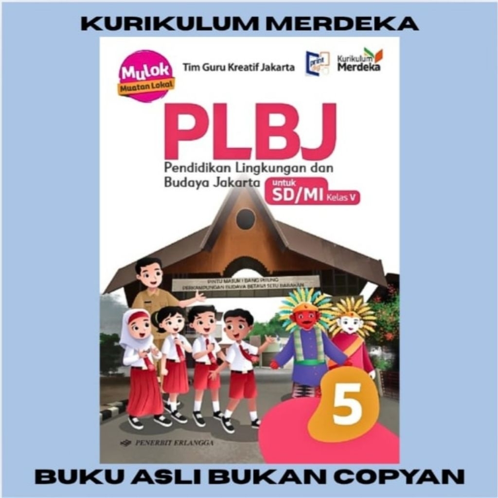 Jual BUKU PLBJ SD/MI KELAS 5 ERLANGGA KURIKULUM MERDEKA KM | Shopee ...