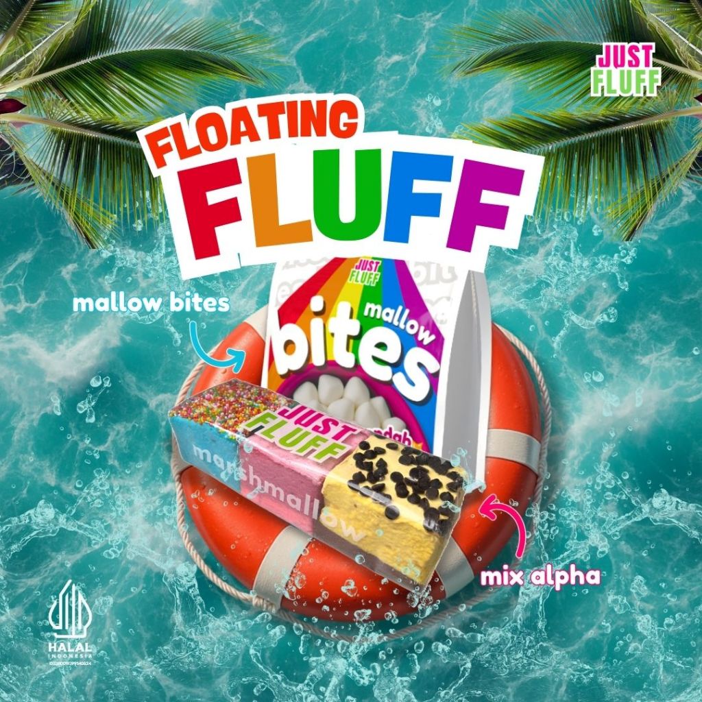 Jual [BUY 1 GET 1] FLOATING FLUFF MARSHMALLOW JUSTFLUFF [HALAL ...