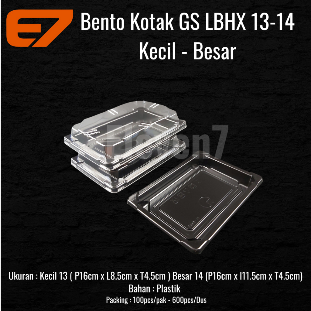 Jual Lunch Box LBHX Tray Sushi Bento Tray Kotak makan Kecil & Besar ...