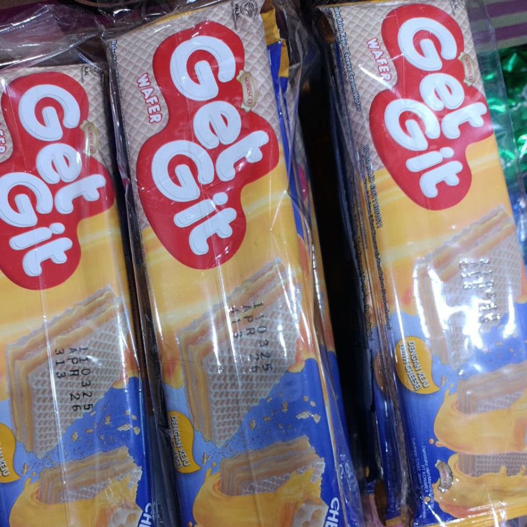 Jual GET GIT RICH WAFER COKLAT/KEJU ISI 12/PCS | Shopee Indonesia