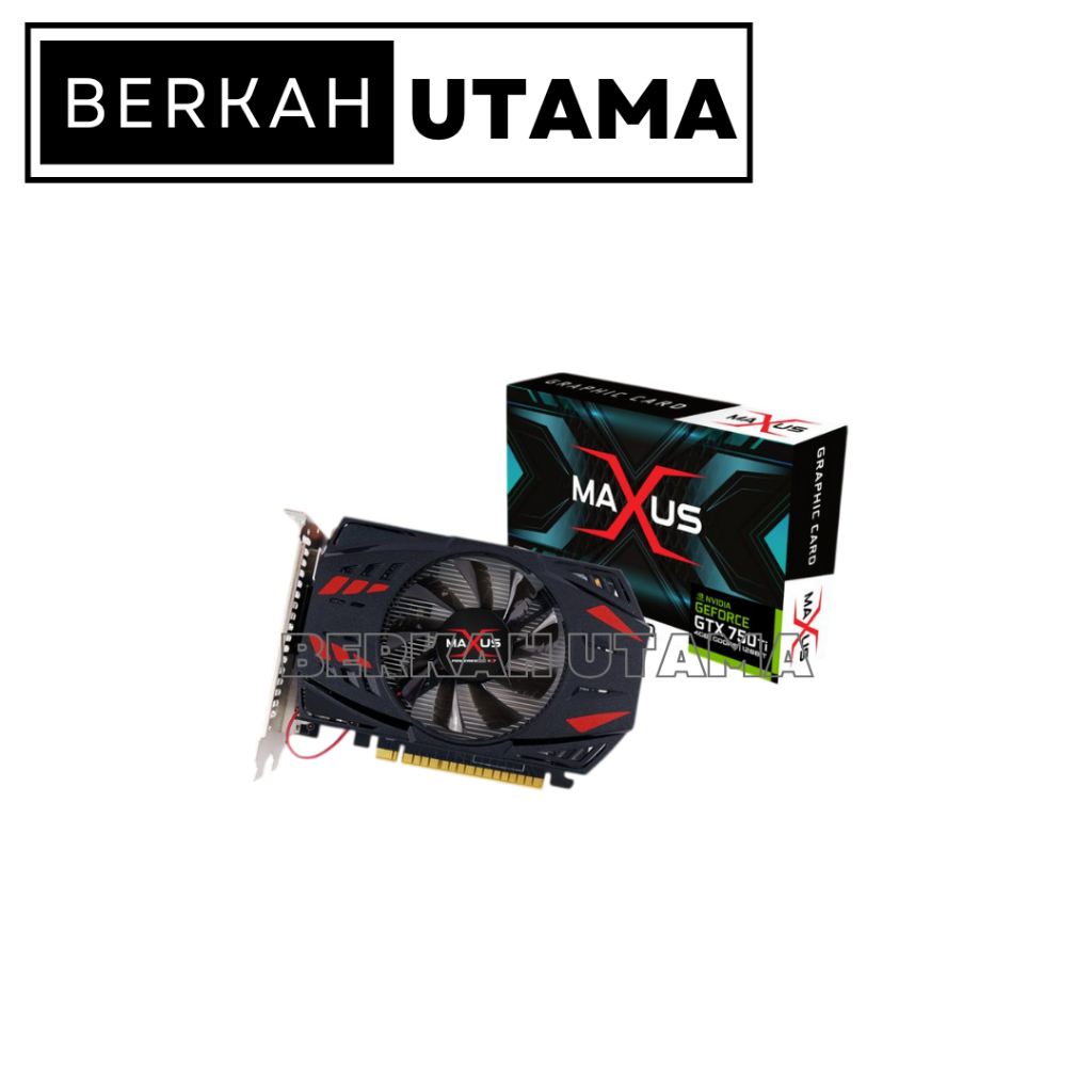 Jual VGA MAXUS GTX 750 TI 4GB GDDR5 128BIT SINGLE FAN | GTX750 TI ...