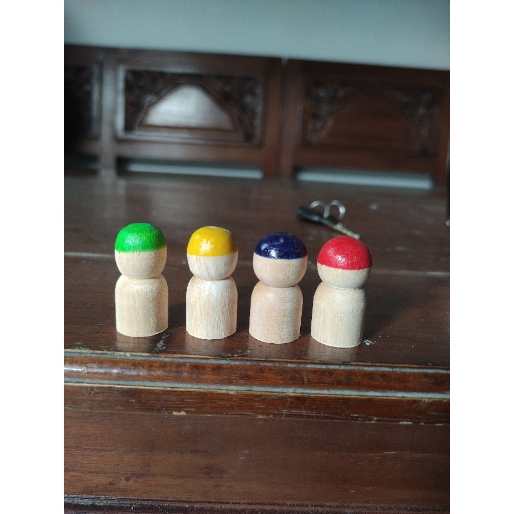 Jual Bidak/Pion kayu permainan 4pcs | Shopee Indonesia