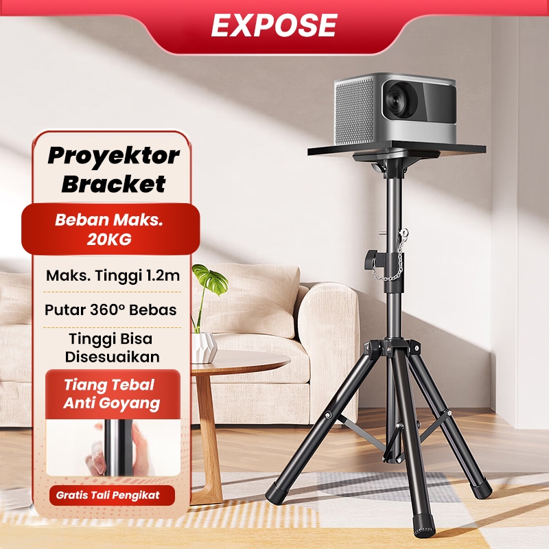 Jual EXPOSE Proyektor Bracket Standing Tripod with Tray Adiustable 0.78 ...