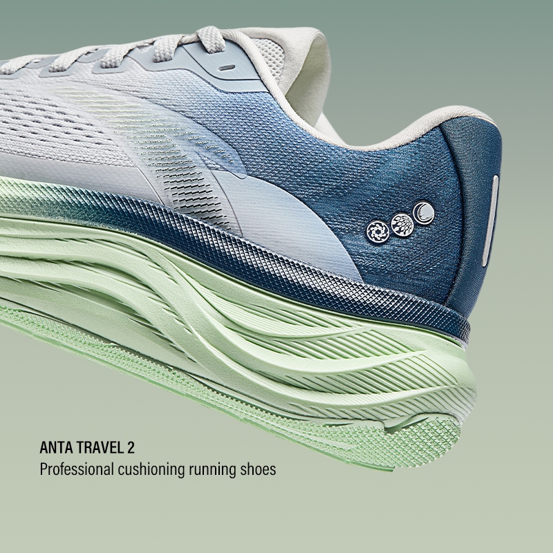 Jual ANTA PG 7 Travel 2 Sepatu Lari Pria Sports Sneakers Men Running Shoes 2E Widefoot 1125B5546 ...