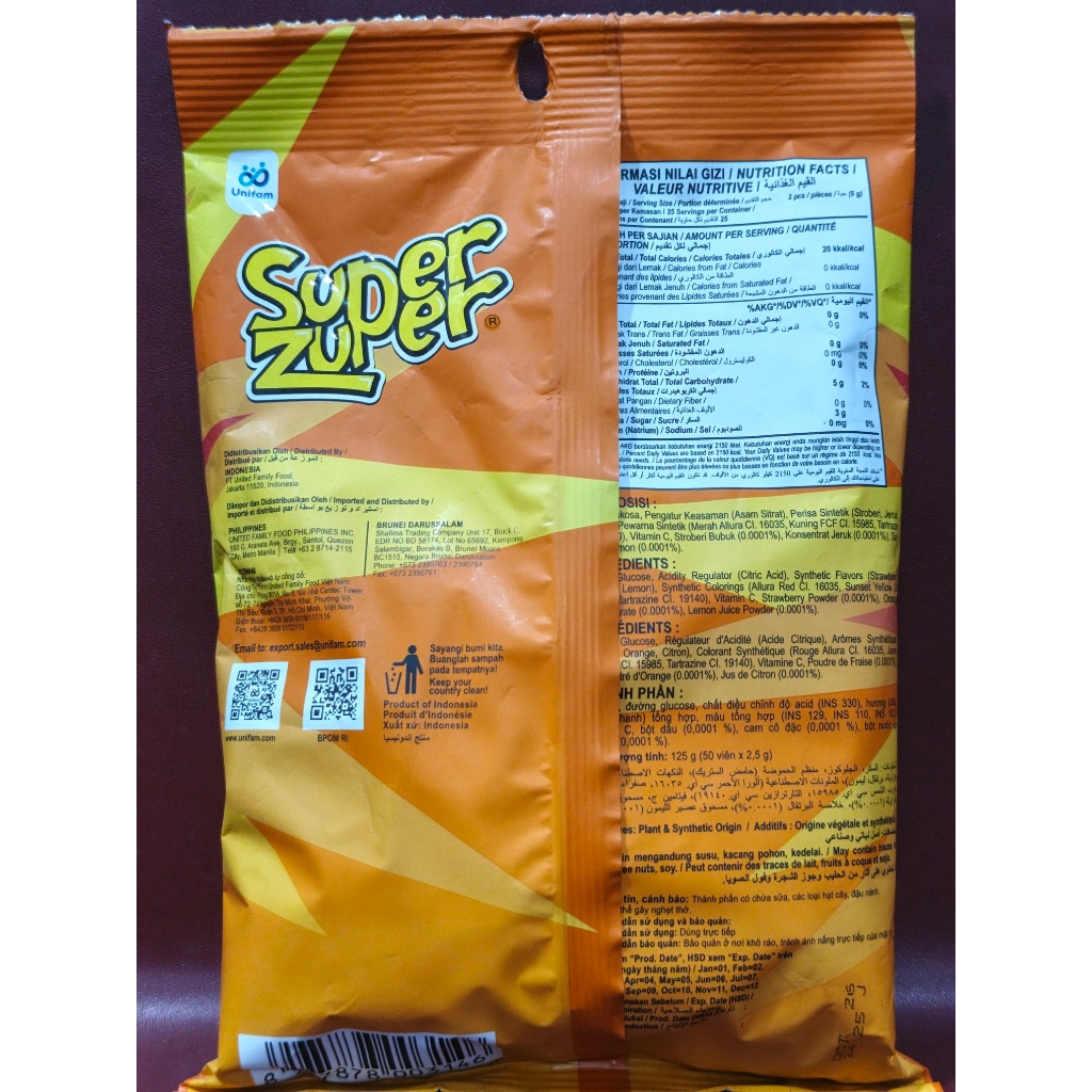 Jual Jagoan Neon Permen Lidah Berwarna 125g | Super Zuper Permen Asam ...