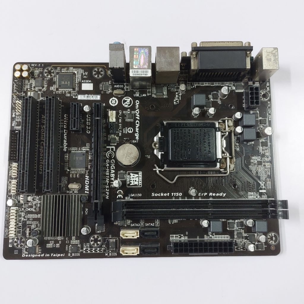 Jual Mainboard H81 GIGABYTE GA-H81M-S2PH Socket 1150 KONDISI MATI TOTAL ...