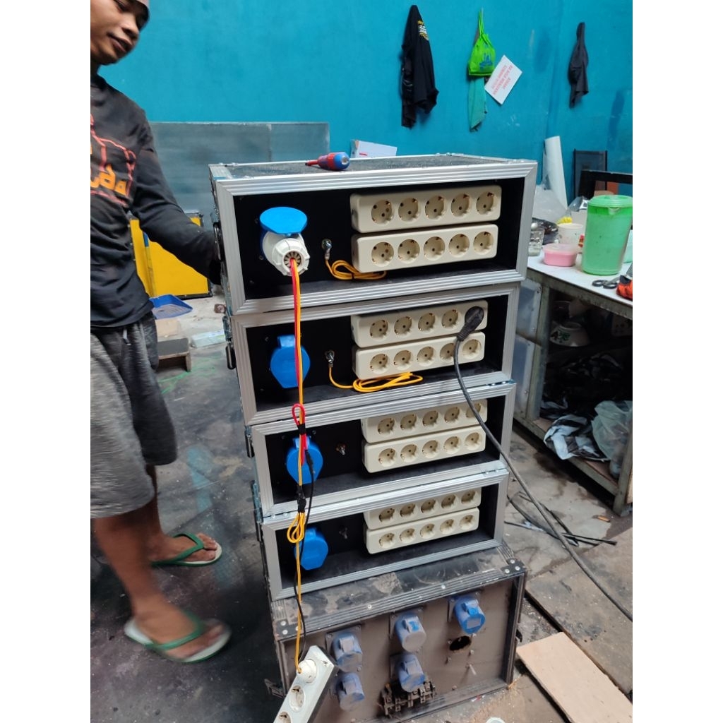 Jual panel listrik 1 phase + socket industri grade A | Shopee Indonesia