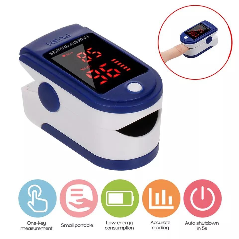 Jual Oximeter Pulse Oximeter Fingertip Alat Pengukur Oksigen Dalam ...
