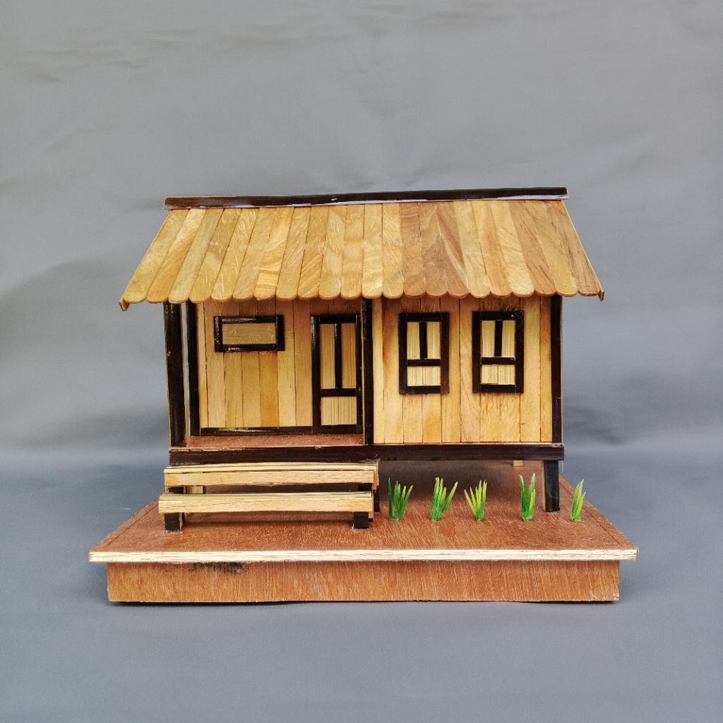 Jual Miniatur Prakarya Rumah Adat Jolopong - Rumah Adat Khas Sunda Jawa ...