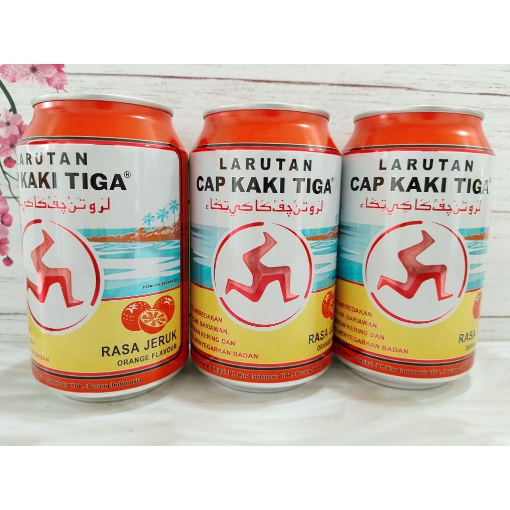 Jual Larutan Cap Kaki 3 320Ml Isi 24 Kaleng Rasa Jeruk Enak dan Segar ...