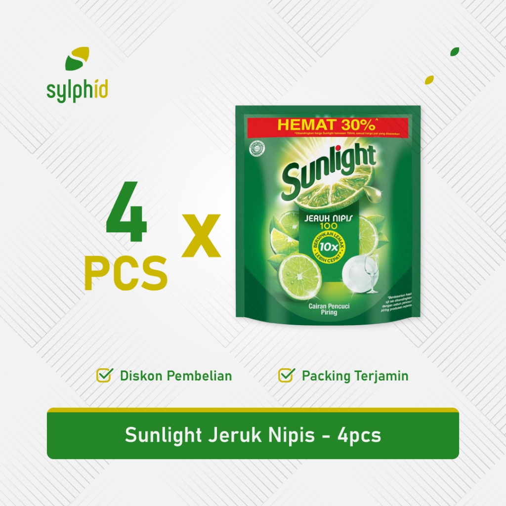 Jual Sunlight Jeruk Nipis 100 / Cairan Pencuci Piring Ekonomis 910 ml ...